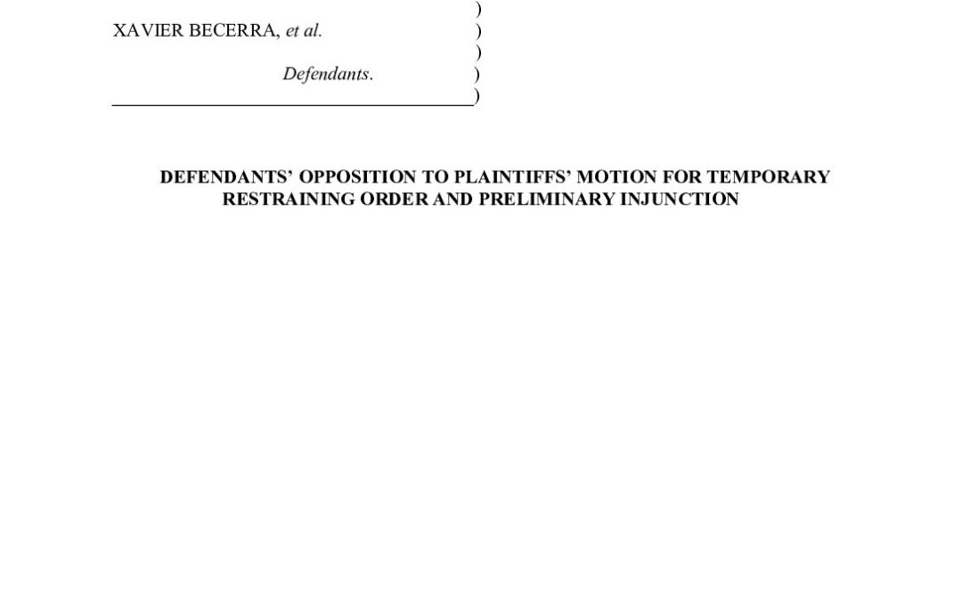 14 Government’s Opposition to CBA’s motions for Temporary Restraining Order | Catholic Benefits ...
